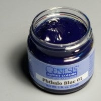 Genesis Heat-Set Paint - Phthalo Blue 01 - 1oz – Genesis Artist Supplies