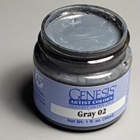 Genesis Heat-Set Paint - Gray 02 - 1oz – Genesis Artist Supplies