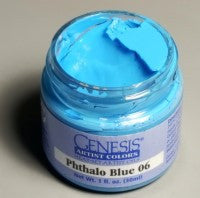 Genesis Heat-Set Paint - Phthalo Blue 06 - 1oz – Genesis Artist Supplies