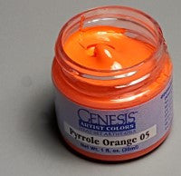 Genesis Heat-Set Paint - Pyrrole Orange 05 - 1oz – Genesis Artist Supplies