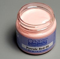 Genesis Heat-Set Paint - Pyrrole Red 08 - 1oz – Genesis Artist Supplies