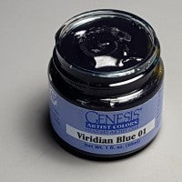 Genesis Heat-Set Paint - Viridian Blue 01 - 1oz – Genesis Artist Supplies